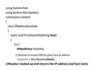 Networking and socket | PPT