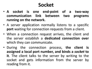 Networking and socket | PPT