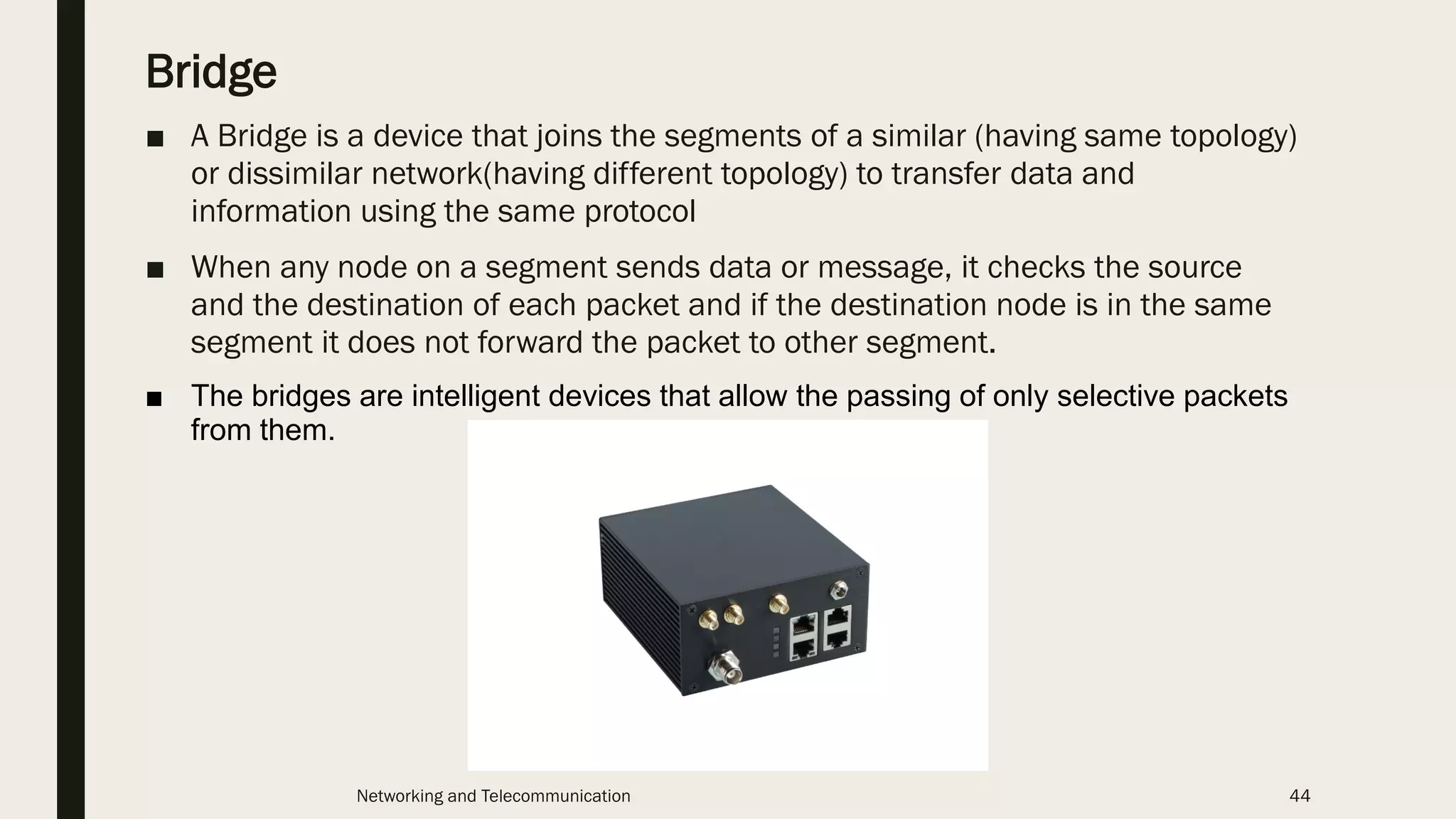 Networking and telecommunication | PDF