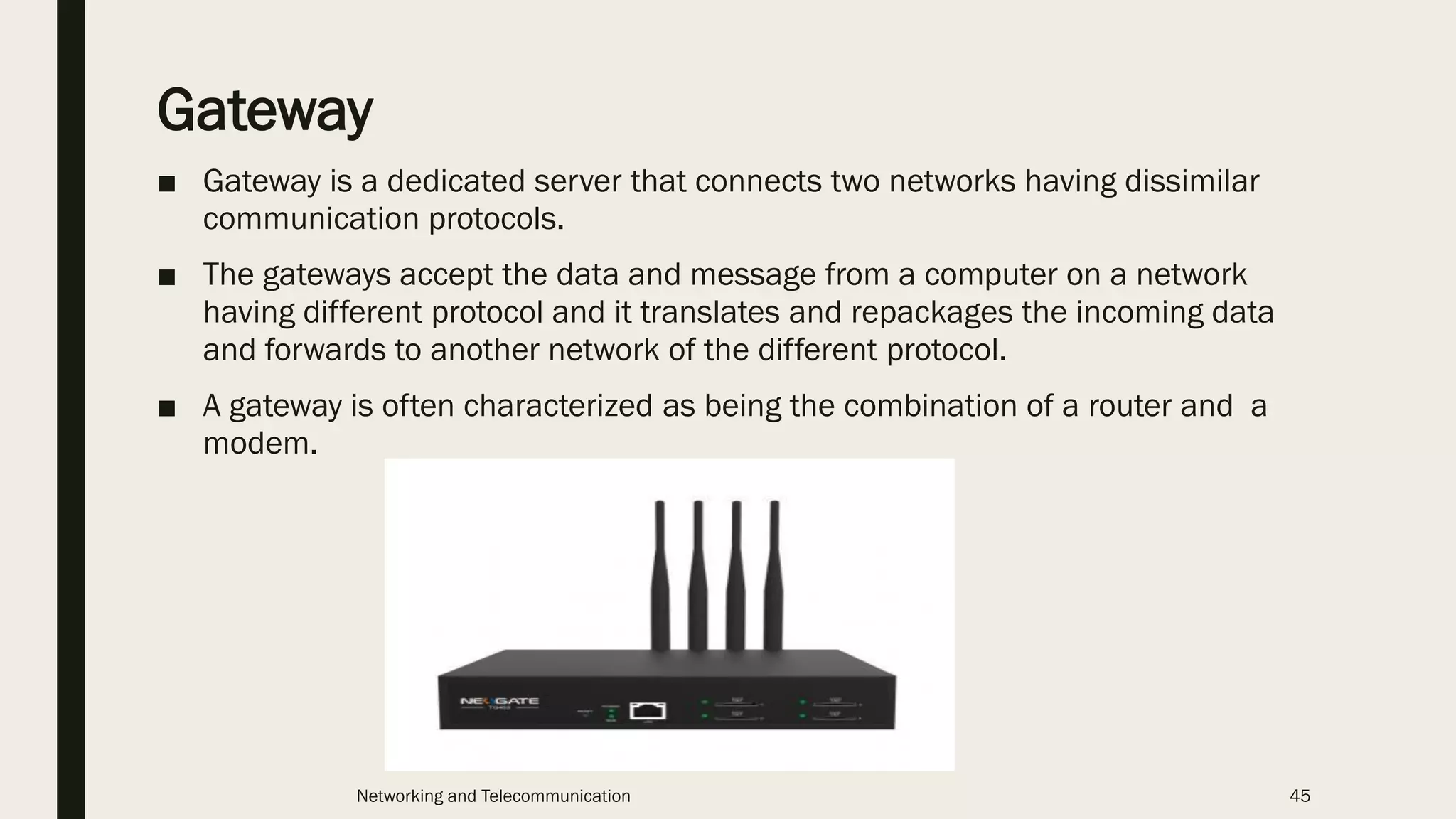 Networking and telecommunication | PDF