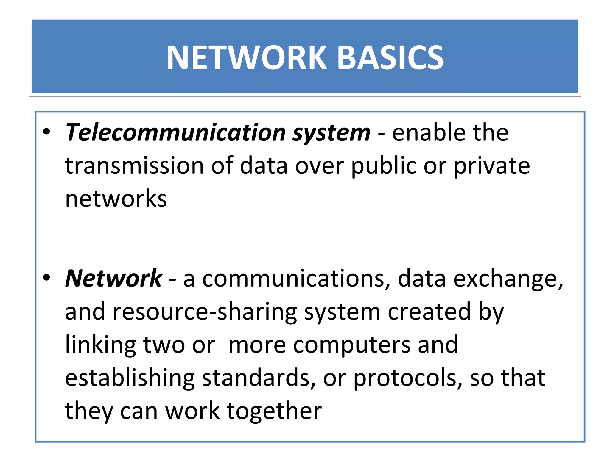 Networking And Telecommunications | PPT