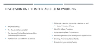 Networking, Attending Conferences, and Joining Professional.pptx