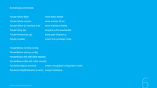 Networking basics and basic cisco commands | PPTX
