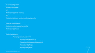 Networking basics and basic cisco commands | PPTX