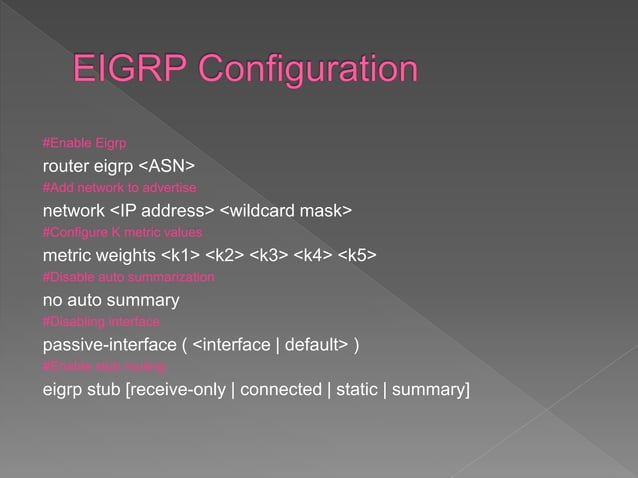 Networking basics EIGRP | PPT