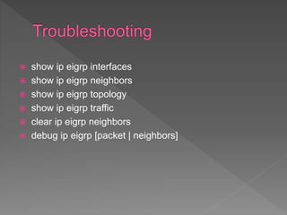 Networking basics EIGRP | PPTX | Computer Networking | Computing