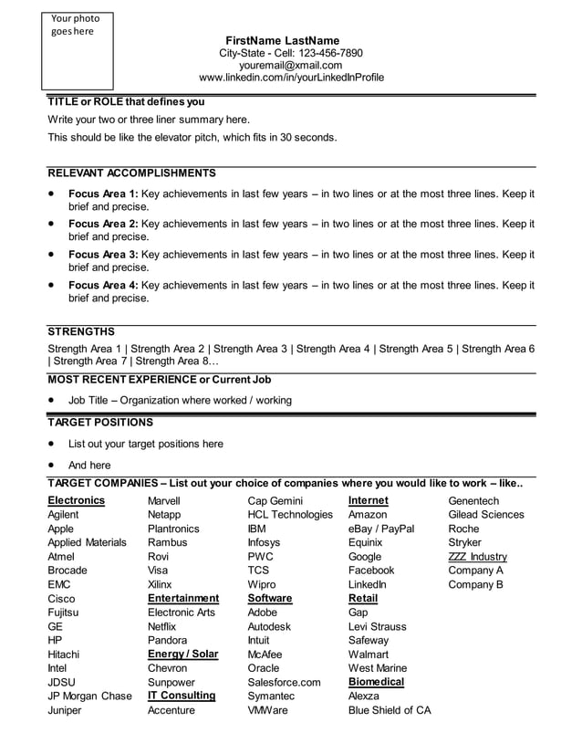 Networking brief sample | DOCX