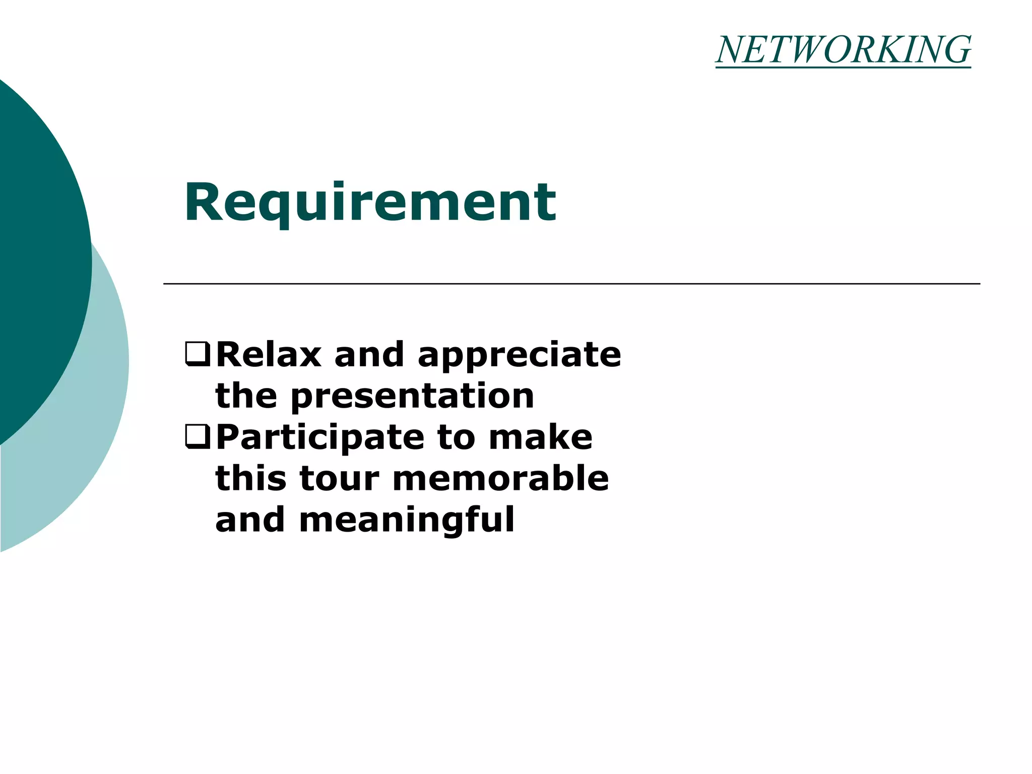 Networking (building bridges) | PPT