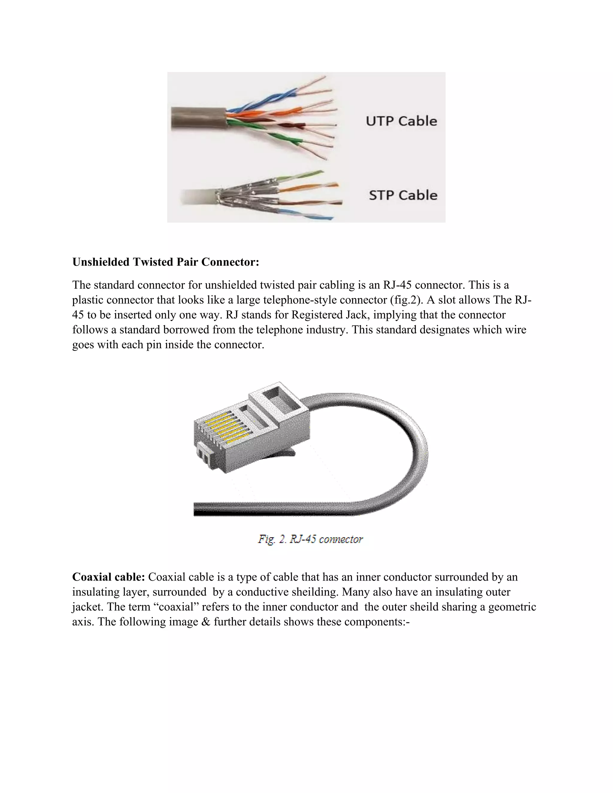 Networking Cables & Connectors | PDF