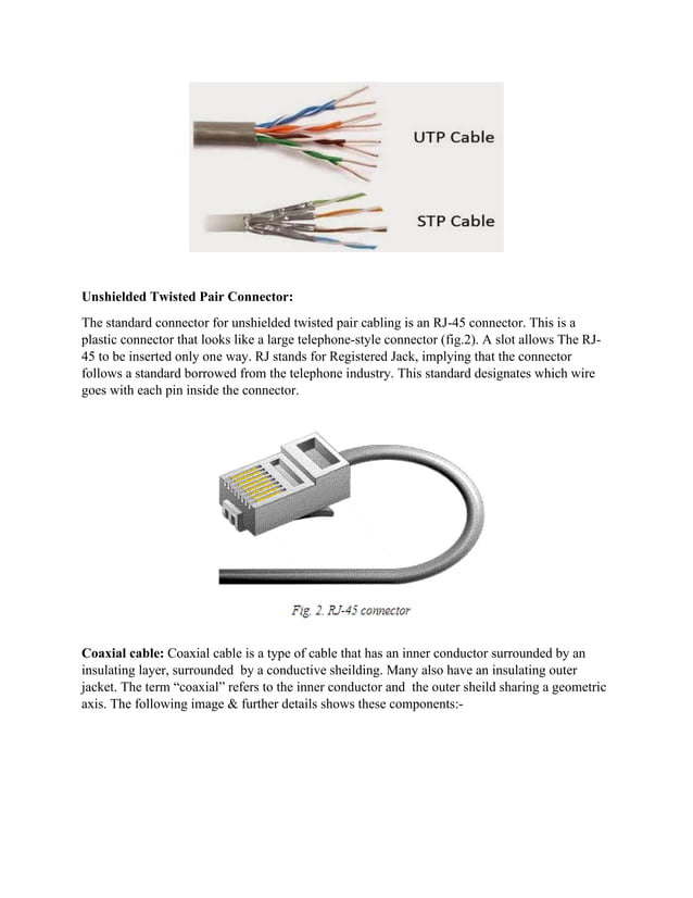Networking Cables & Connectors | PDF