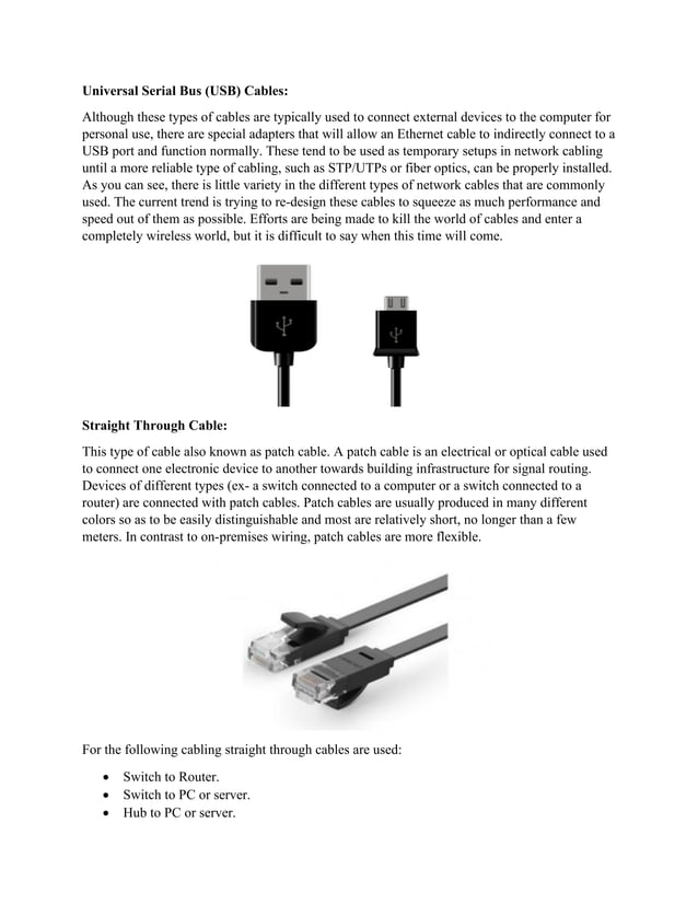 Networking Cables & Connectors | PDF