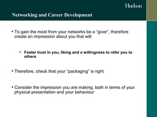 Networking and Career Development | PPT