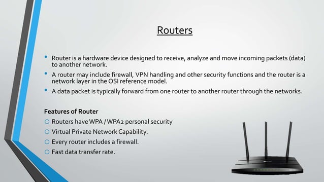 Networking Components | PPTX