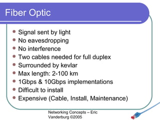 Networking Concepts Lesson 03 - Media - Eric Vanderburg | PPT