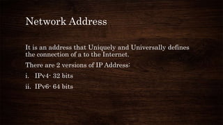 Networking cse313 | PPT