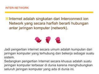 Networking dan internetworking (jaringan dan koneksi antar jaringan) | PPT