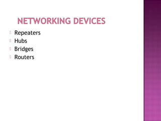Networking devices | PPT
