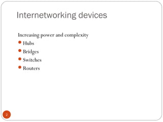 Networking devices | PPT