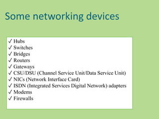 Networking devices | PPTX