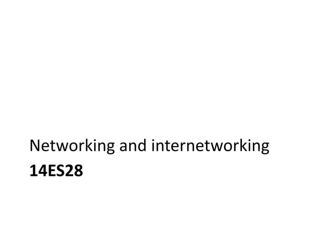 Networking and internetworking devices | PPTX | Computer Networking | Computing