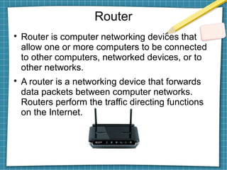 Networking devices | PPT