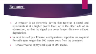 Networking devices | PPTX
