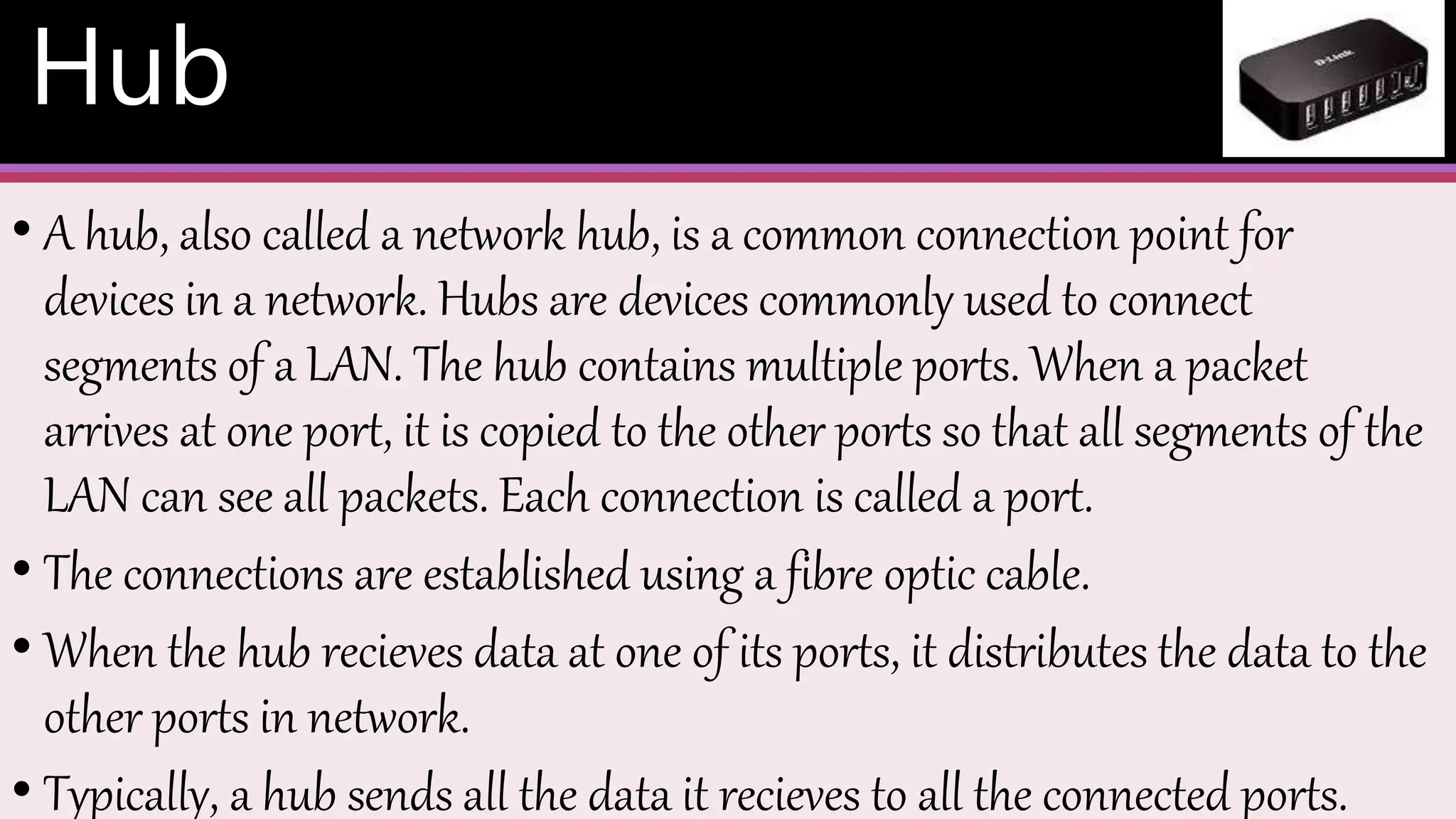 NETWORKING DEVICES used in the modern offices | PPTX