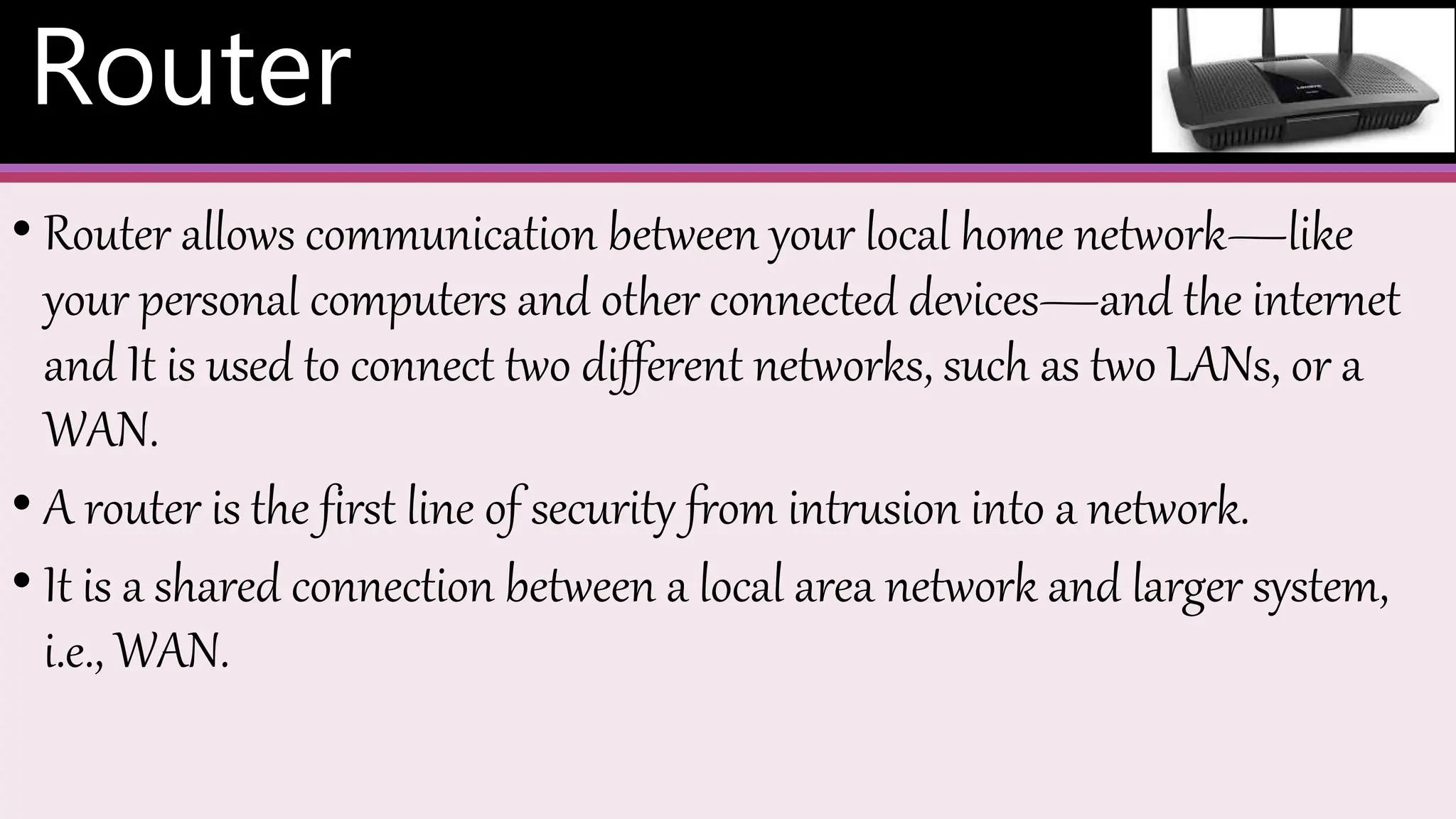 NETWORKING DEVICES used in the modern offices | PPTX