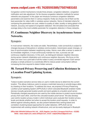 Networking project list for java and dotnet | PDF
