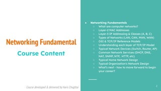 Networking Fundamental Course by Haris Chughtai | PDF