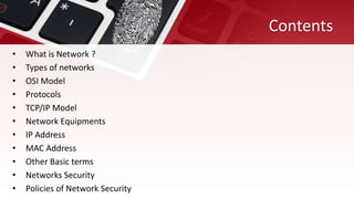 Networking fundamentals | PPTX