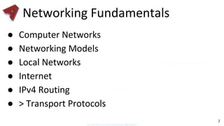 Networking Fundamentals: Transport Protocols (TCP and UDP) | PDF