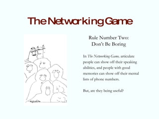 The Networking Game | PPT
