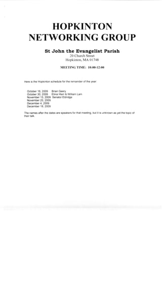 Networking Groups | PDF