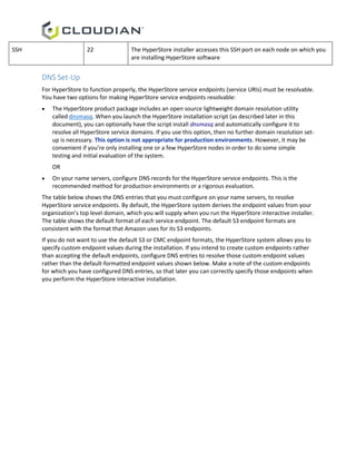 Network Setup Guide: Deploying Your Cloudian HyperStore Hybrid Storage Service | PDF