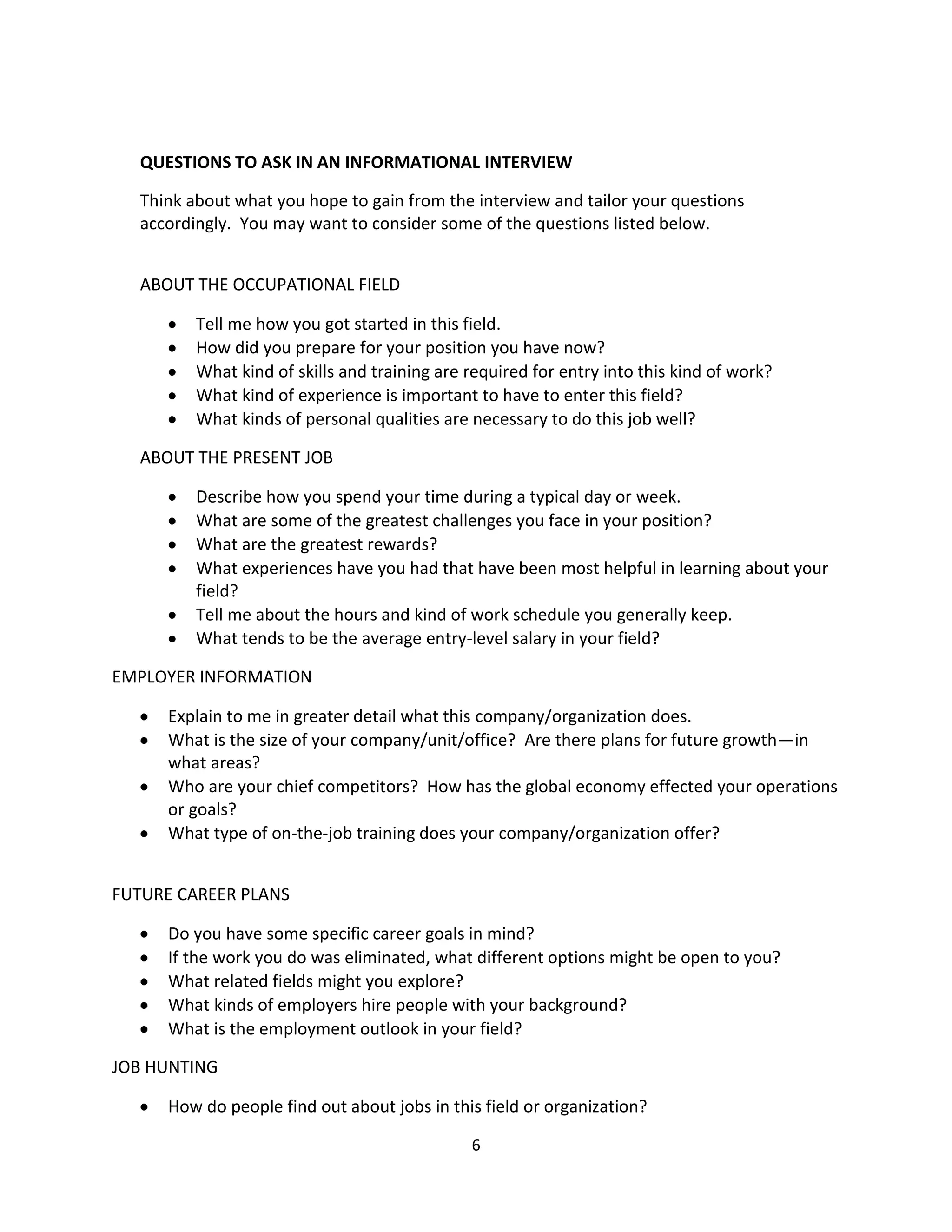 Networking handout | DOCX