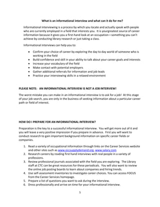 Networking handout | DOCX