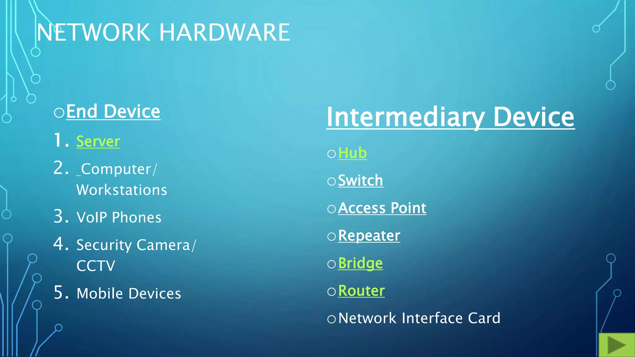Networking hardware | PPTX