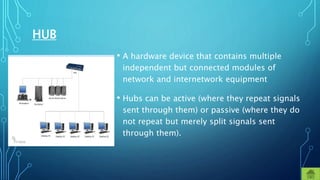 Networking hardware | PPTX