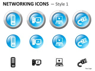 Networking icons style 1 powerpoint presentation templates | PPTX