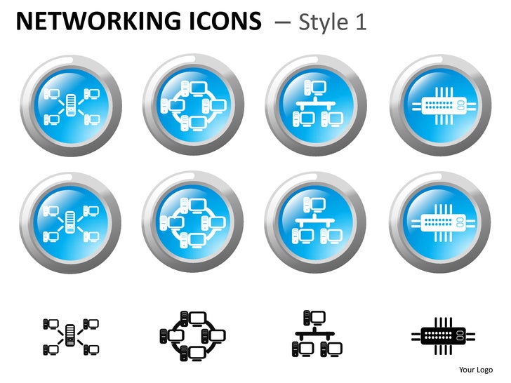 Networking icons style 1 powerpoint presentation templates