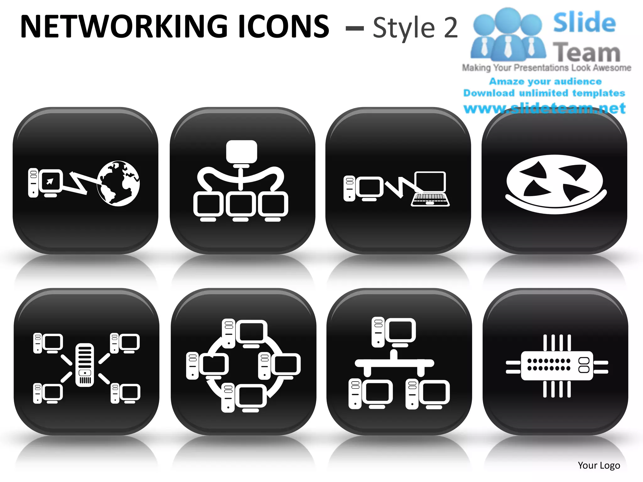 Networking icons style 2 powerpoint presentation slides ppt templates | PPT