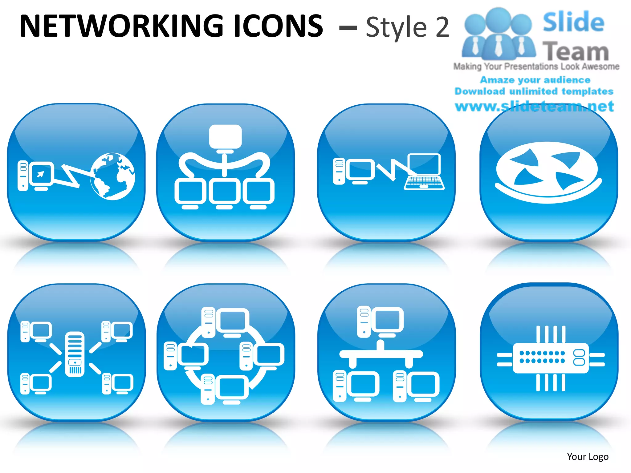 Networking icons style 2 powerpoint presentation slides ppt templates | PPT