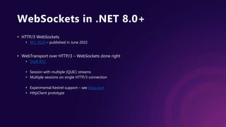.NET Conf 2022 - Networking in .NET 7 | PPT