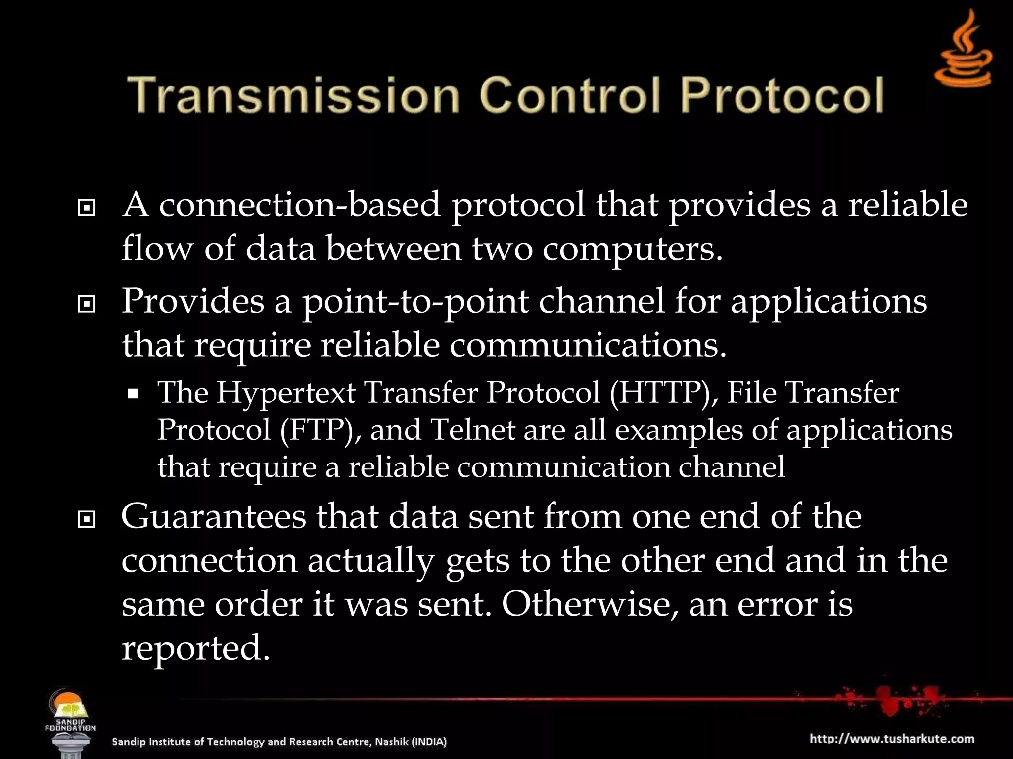 Networking In Java Pptx Computer Networking Computing