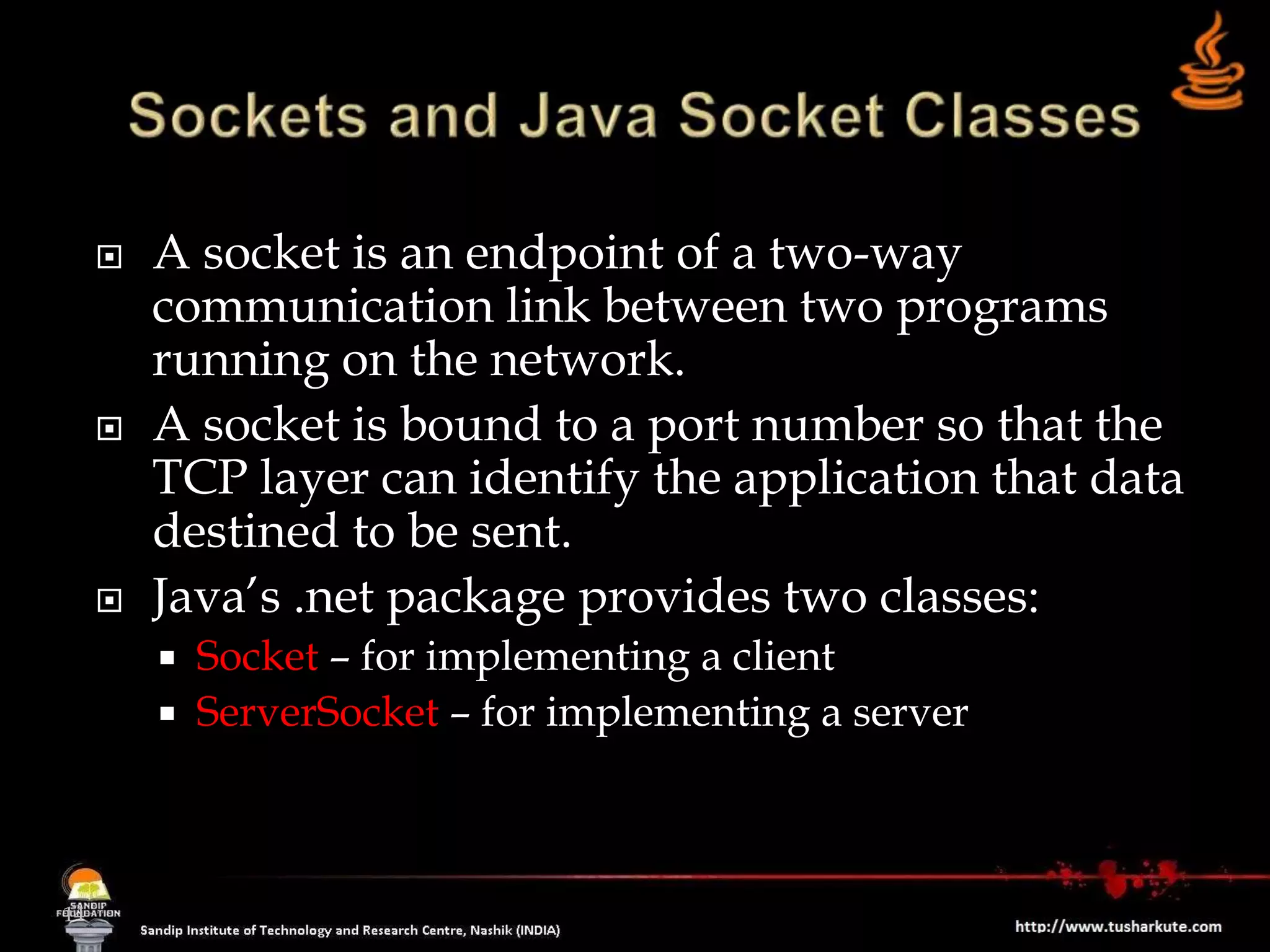 Networking in Java | PPTX | Computer Networking | Computing