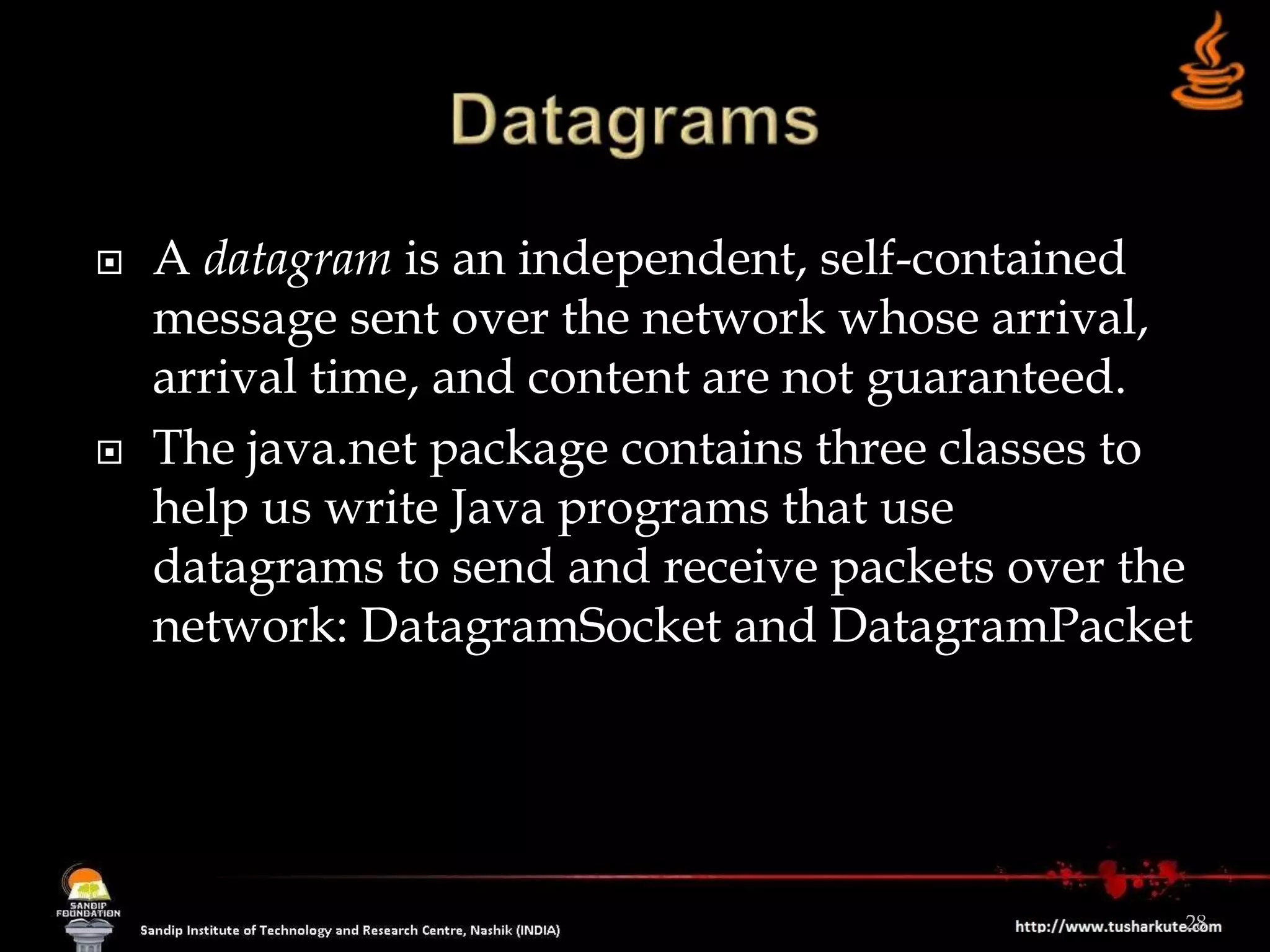 Networking in Java | PPTX