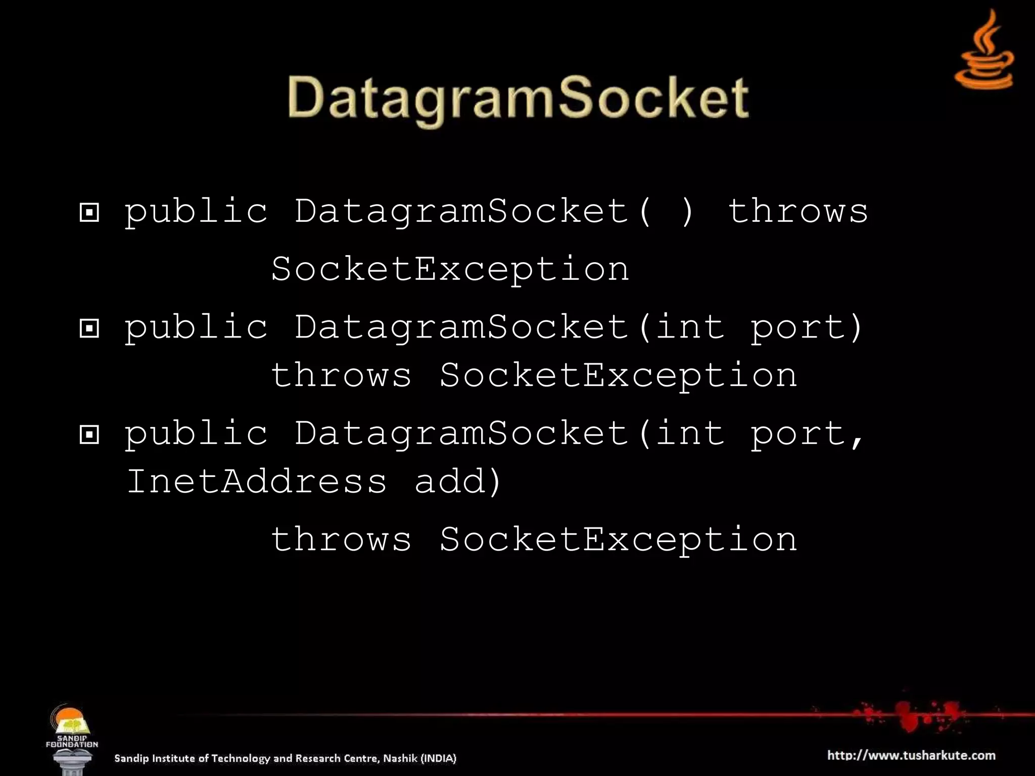 Networking in Java | PPTX