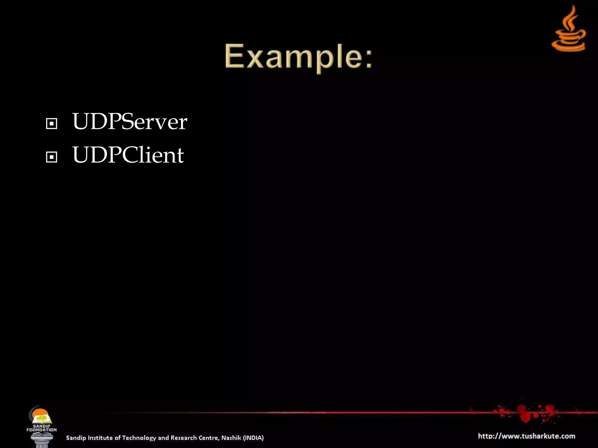 Networking in Java | PPTX