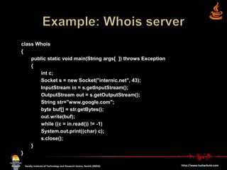 Networking in Java | PPTX